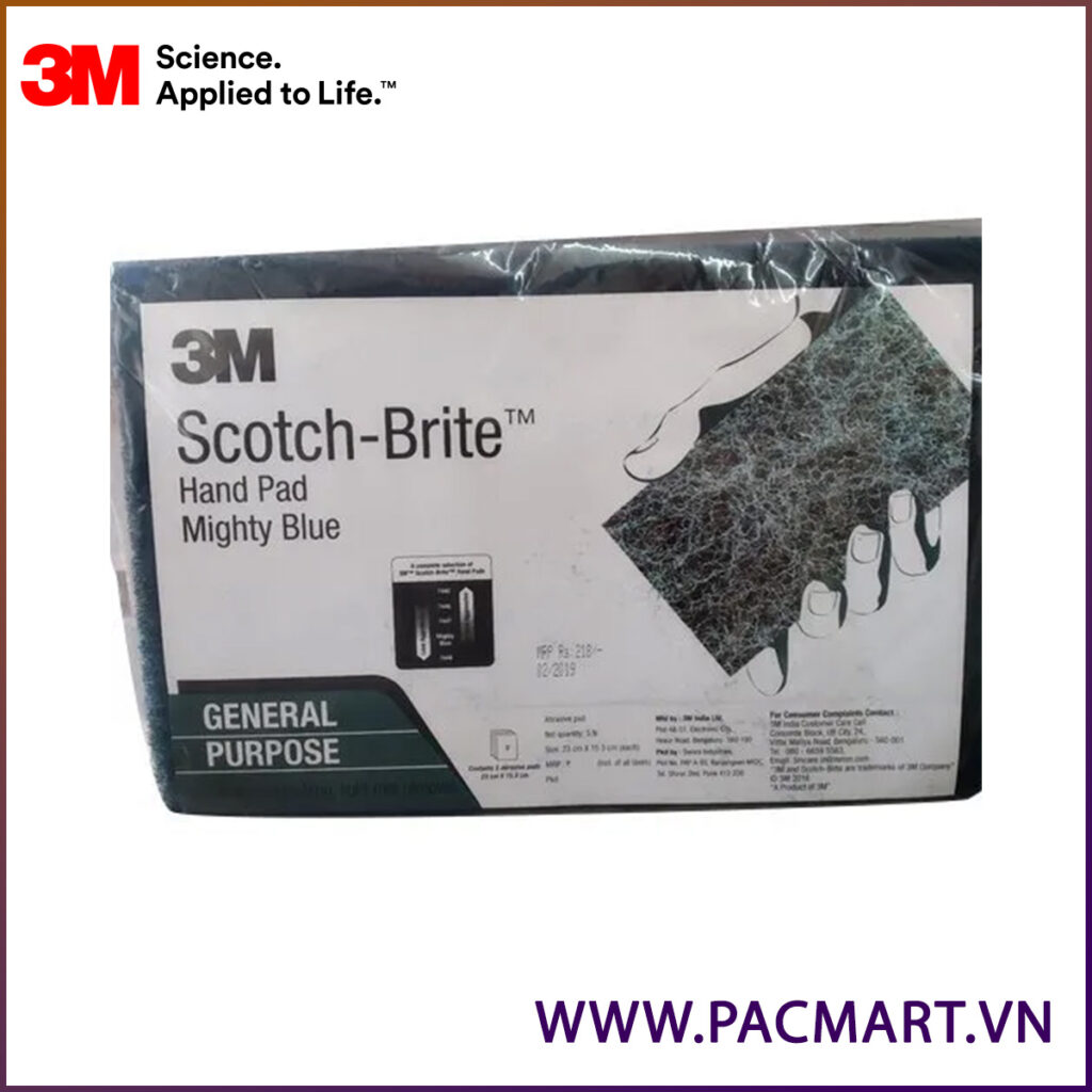 Miếng chà nhám 3M Mighty Blue - Chính hãng giá rẻ