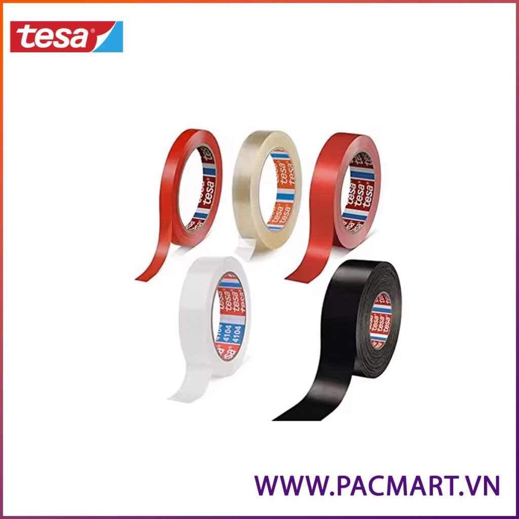 Băng keo đóng gói Tesa 4104 | film PVC | Nhiều màu